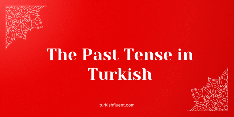 The Past Tense in Turkish (Belirli Geçmiş Zaman) - TurkishFluent | Blog